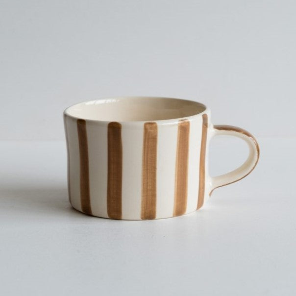 Musango Large Mug Latte Stripe — WanderlustWares